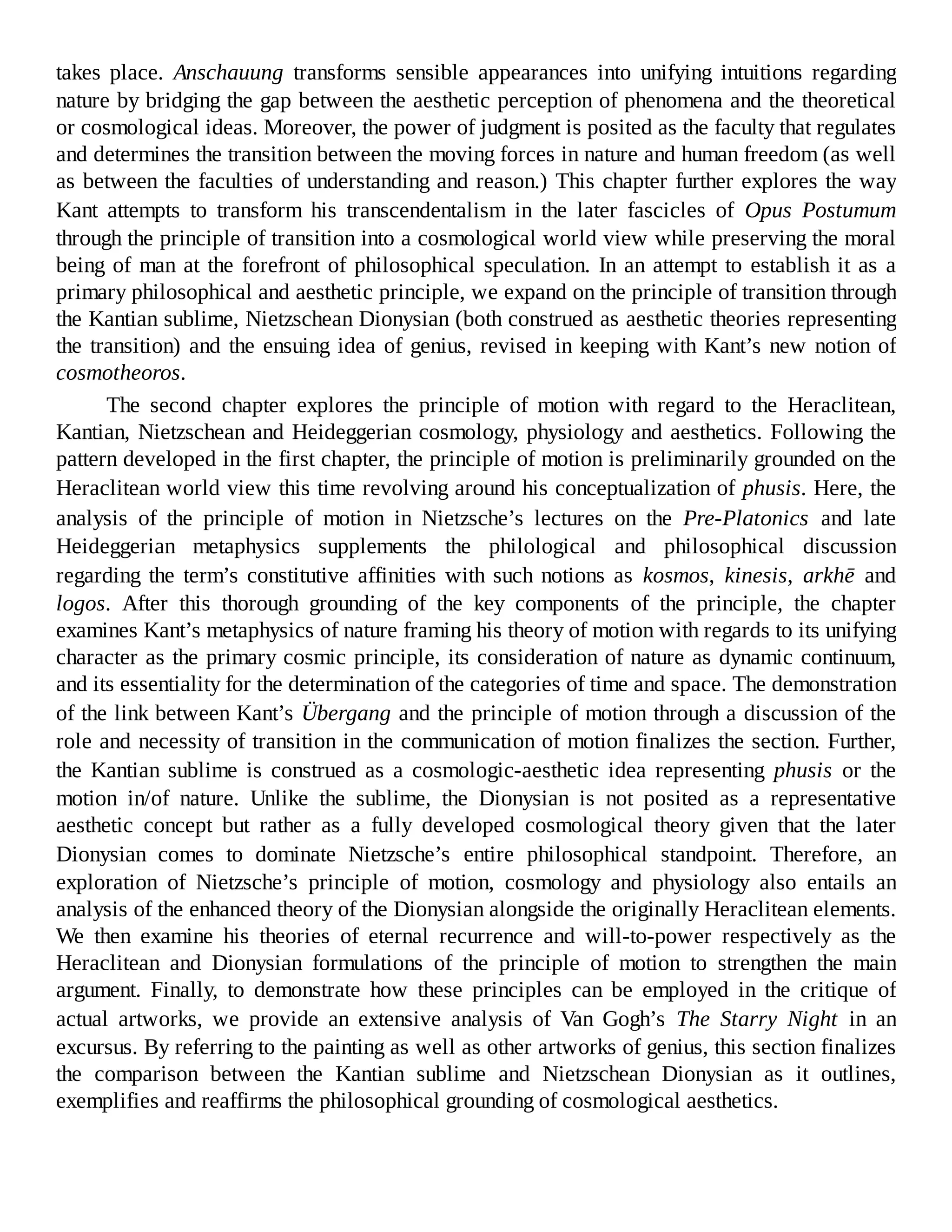 Cosmological Aesthetics Through The Kantian Sublime And Nietzschean ...