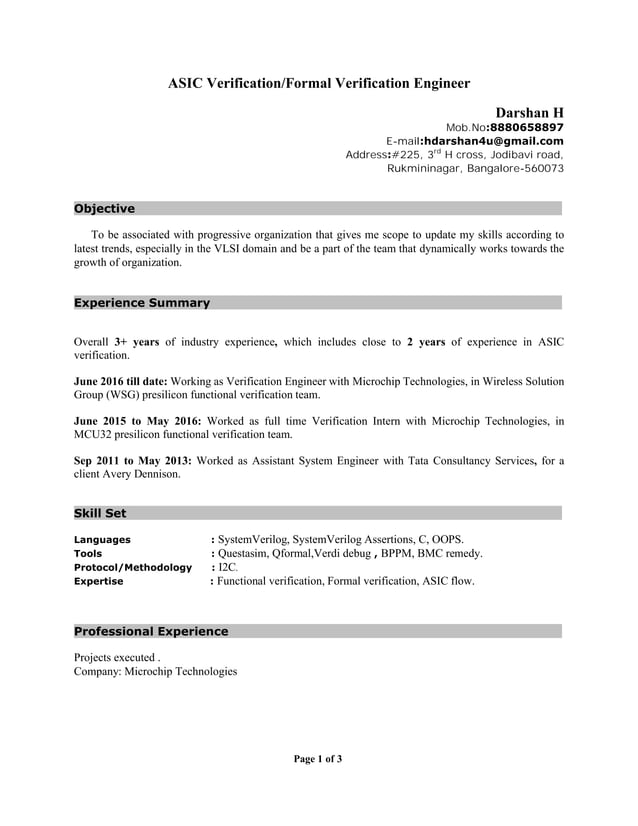 Darshan_resume | PDF
