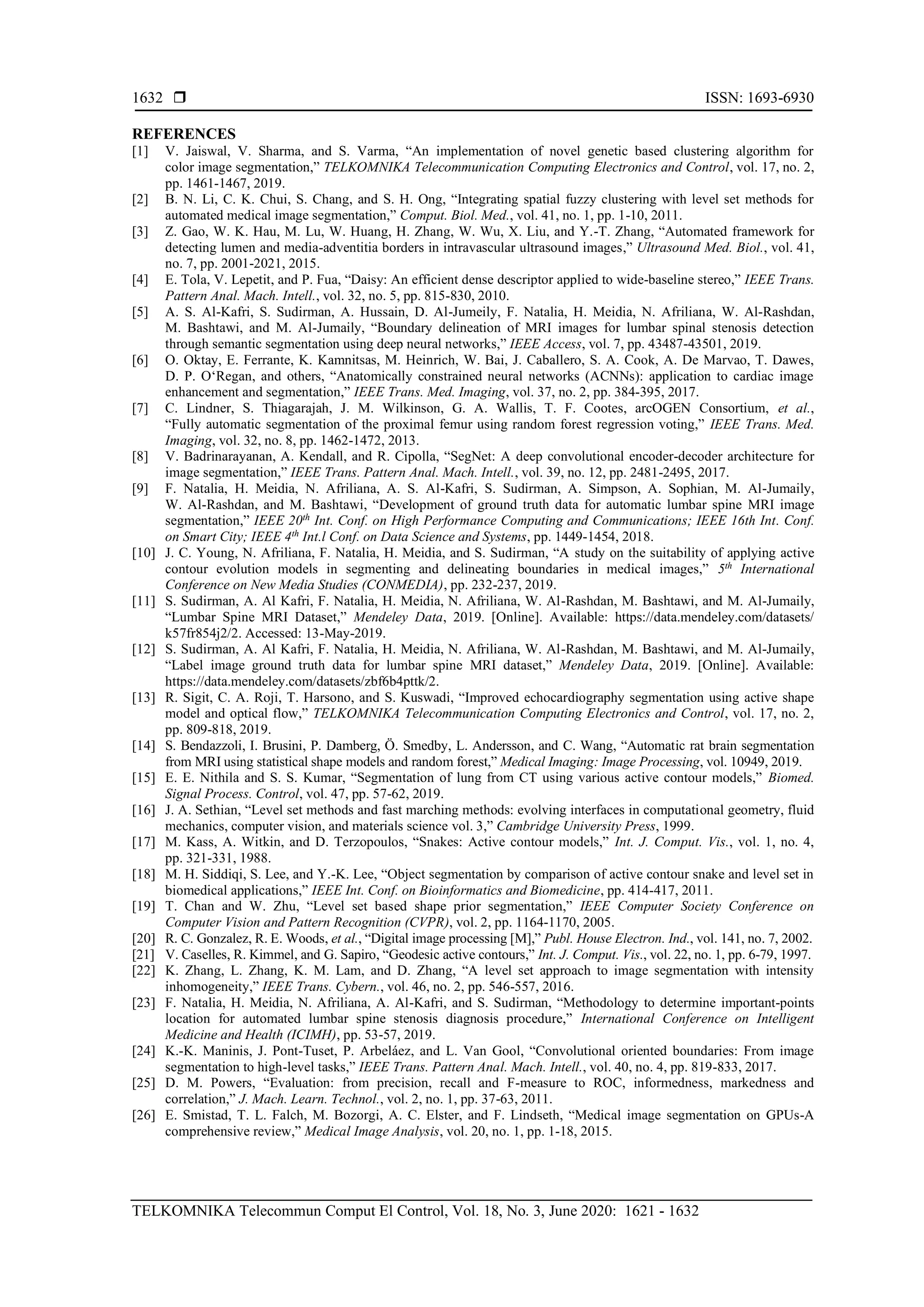 Contour evolution method for precise boundary delineation of medical ...
