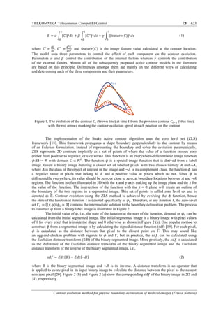 Contour evolution method for precise boundary delineation of medical ...