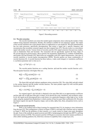 Brain-computer interface of focus and motor imagery using wavelet and recurrent neural networks ...