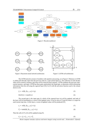 Brain-computer interface of focus and motor imagery using wavelet and recurrent neural networks ...
