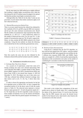 Reconstruction of Time Series using Optimal Ordering of ICA Components | PDF | Physics | Science