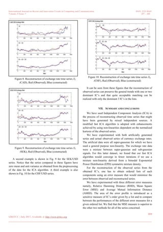 Reconstruction of Time Series using Optimal Ordering of ICA Components | PDF | Physics | Science