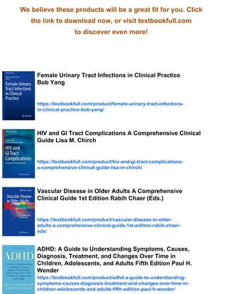 Lower Urinary Tract Symptoms in Adults A Clinical Approach Marcus Drake ...