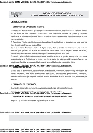 MANUAL EXPEDIENTE TECNICO | PDF