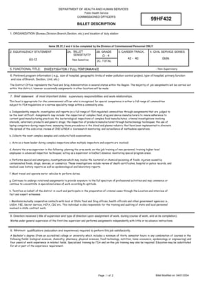 Jessica Burley_Current Position Description | PDF | Medical Health