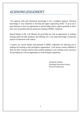 BHEL REPORT ............Hv fun friends | PDF