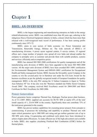 BHEL REPORT ............Hv fun friends | PDF