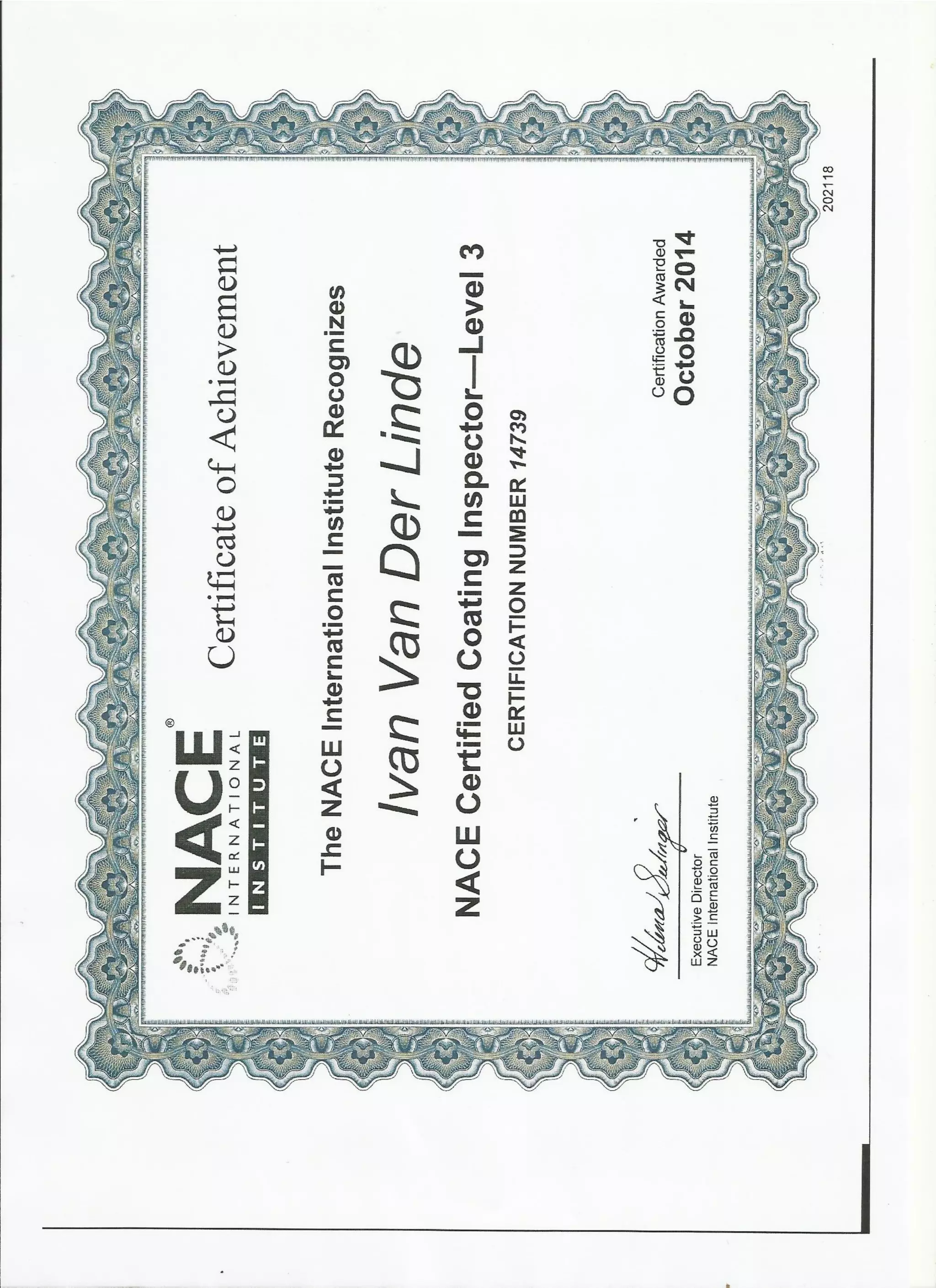 NACE Level 3 Certificate | PDF