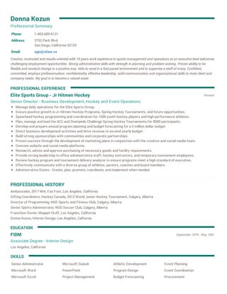 Donna Kozun Resume 2017 | PDF