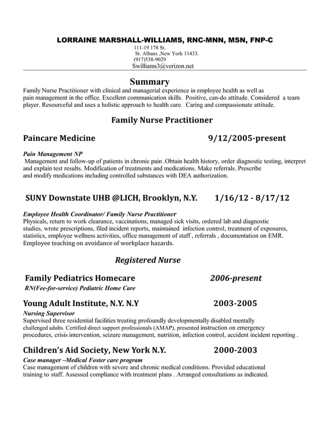 Marshall-Williams_Lorraine-resume new | PDF
