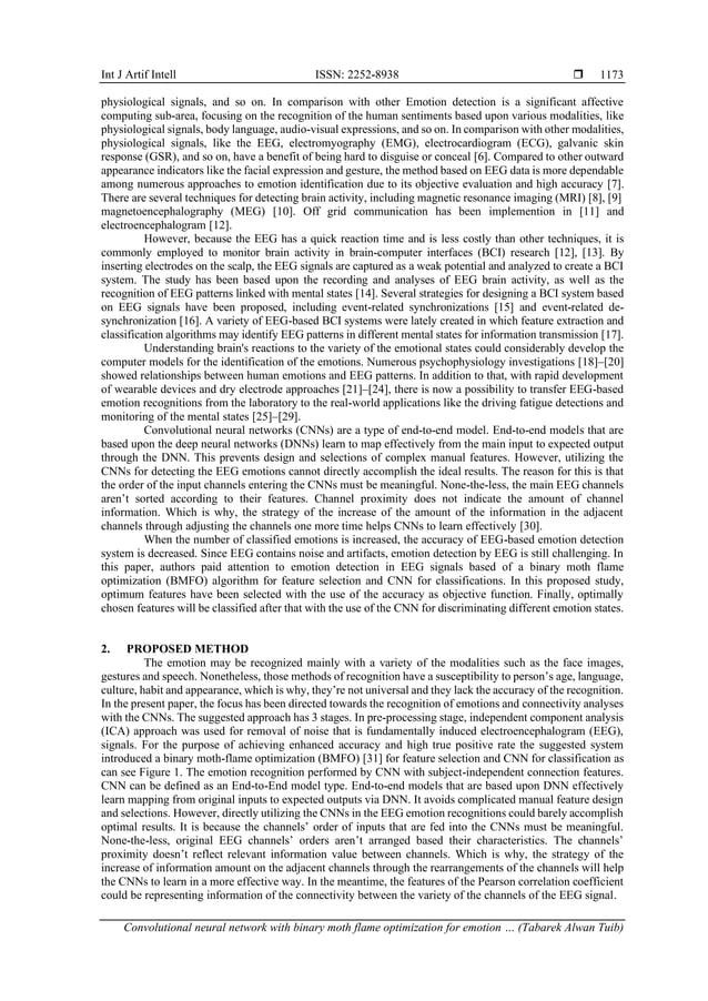 Convolutional neural network with binary moth flame optimization for emotion detection in ...