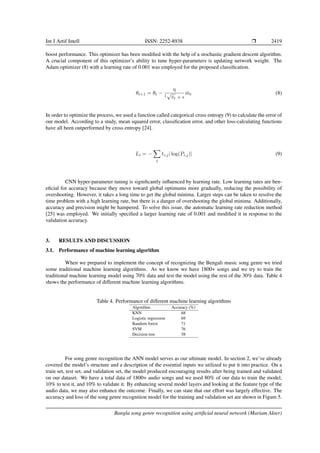 Bangla song genre recognition using artificial neural network | PDF