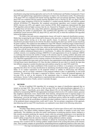 Two-step convolutional neural network classification of plant disease | PDF