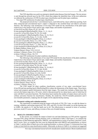 Two-step convolutional neural network classification of plant disease | PDF