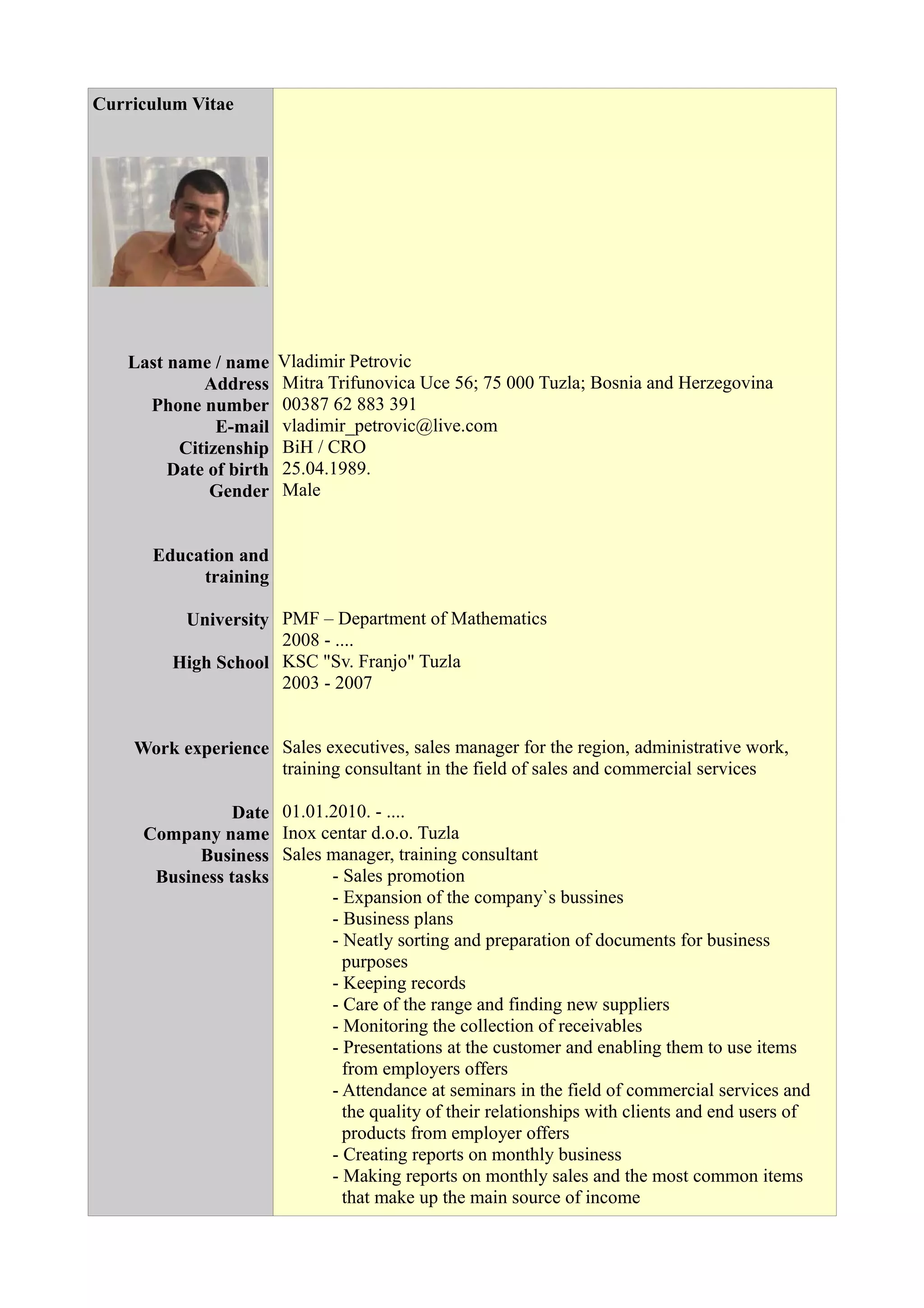 CV-english version | PDF