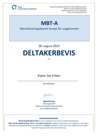 MBT_Espen_Folmo | PDF