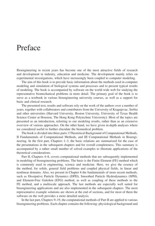 Computer Modeling In Bioengineering Theoretical Background Examples And ...