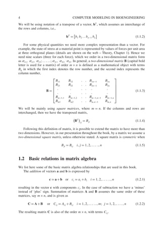 Computer Modeling In Bioengineering Theoretical Background Examples And ...