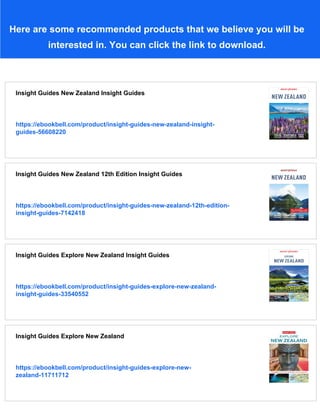 Insight Guides New Zealand Insight Guides | PDF