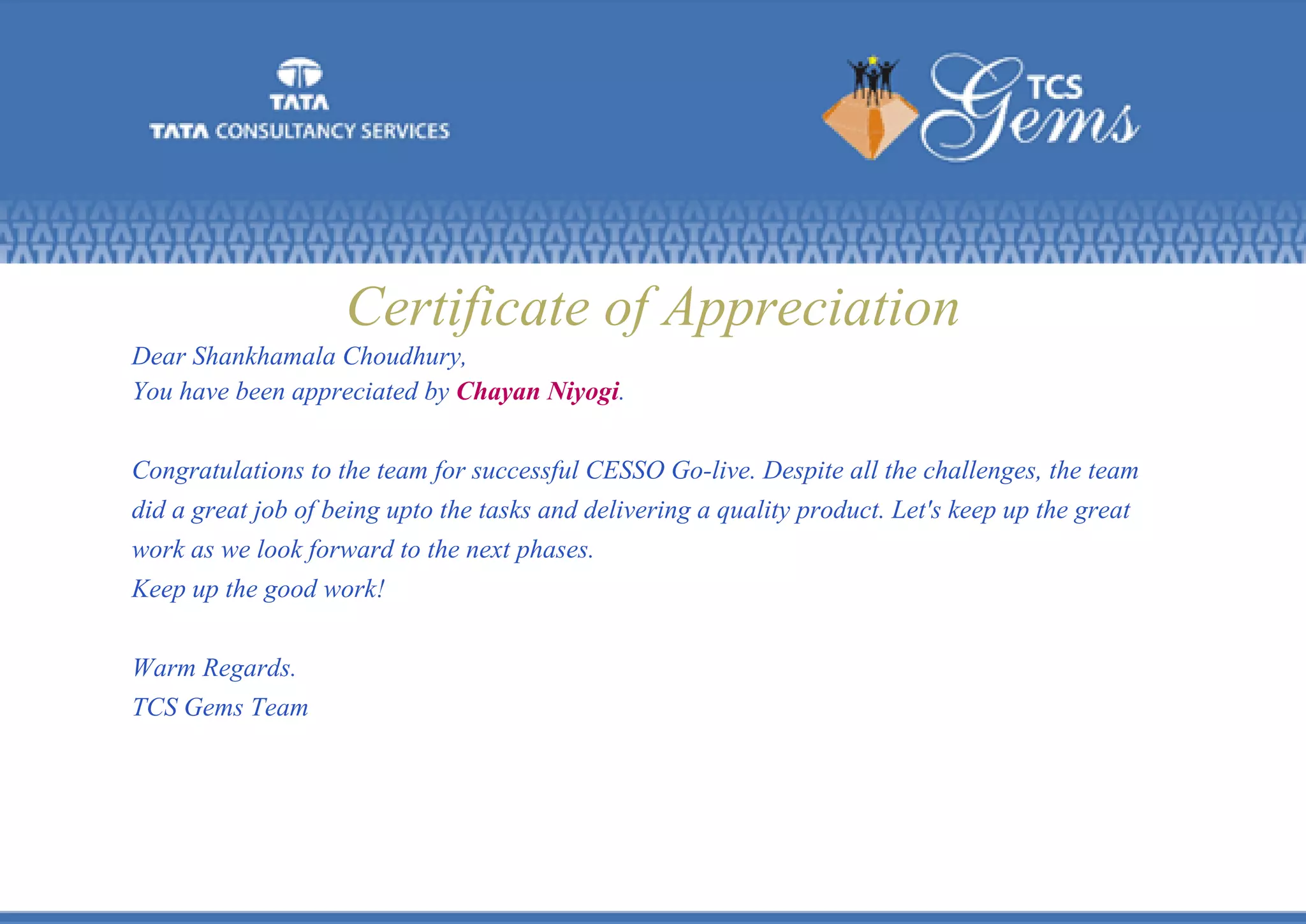 Appreciation | PDF
