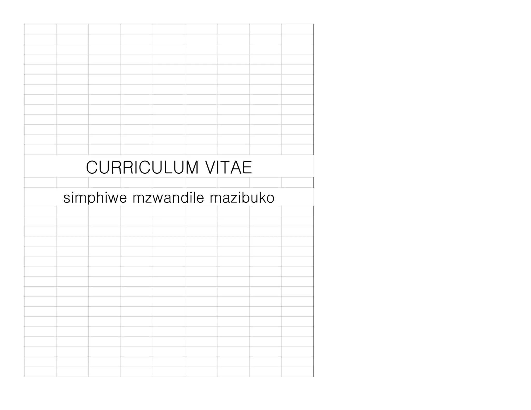 simphiwe cv | PDF