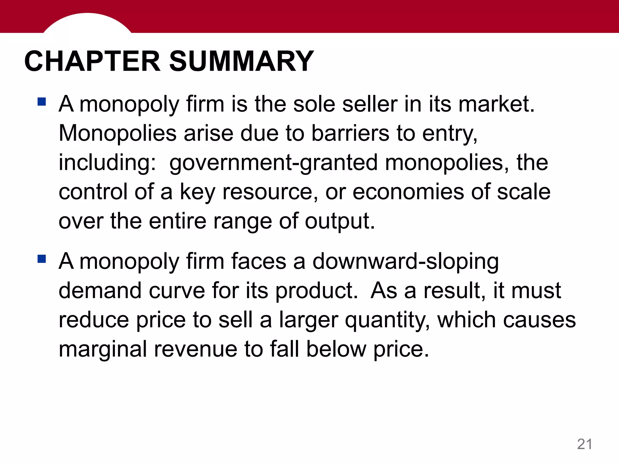 profit maximisation under monoply | PPT