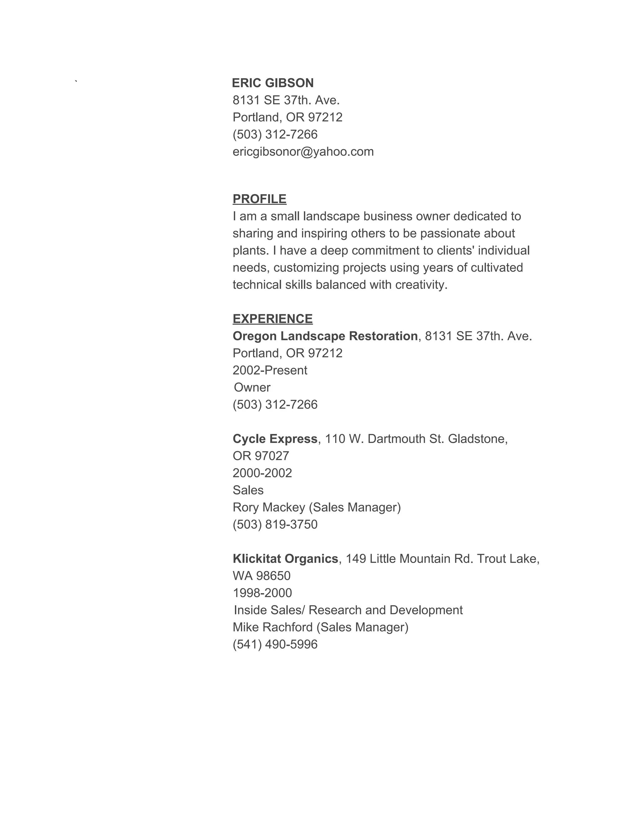 ERICS RESUME (1) | PDF