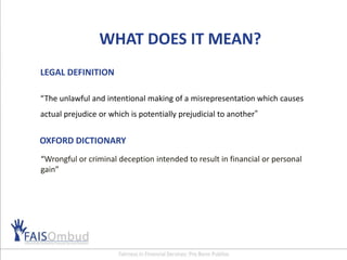 Fraud in the workplace | PPTX