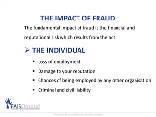 Fraud in the workplace | PPTX