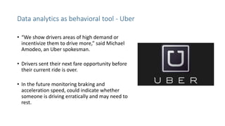 Big Data Analytics in Transportation | PPTX