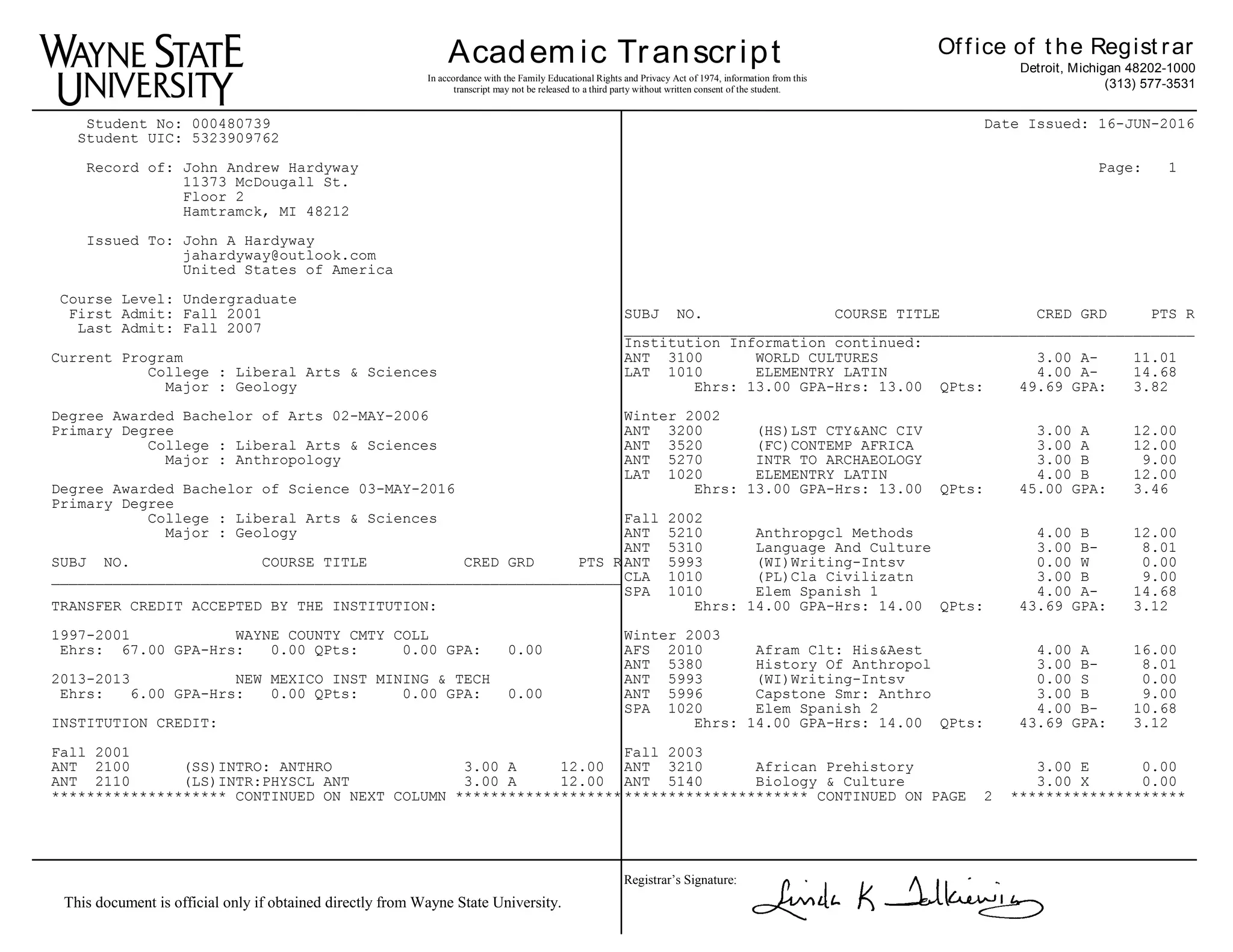 Official transcript | PPT