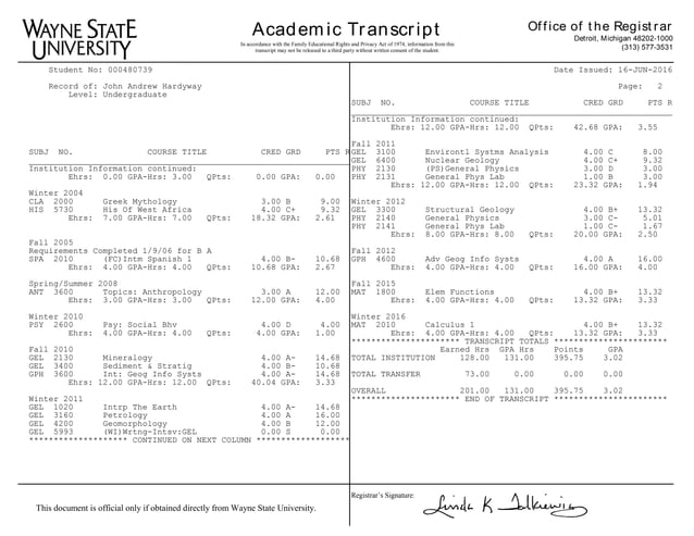 Official transcript | PPT