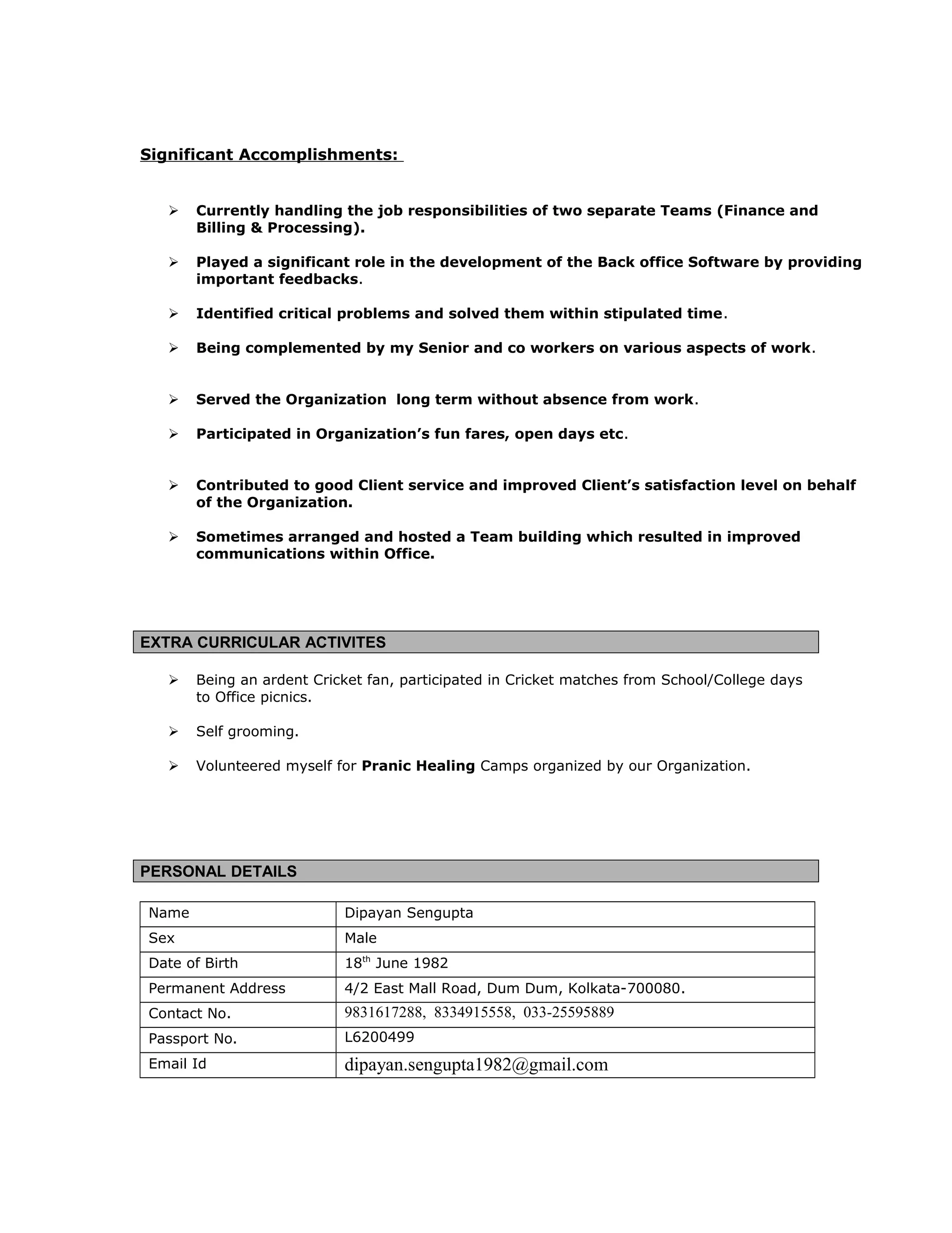 Dipayan Resume | DOC