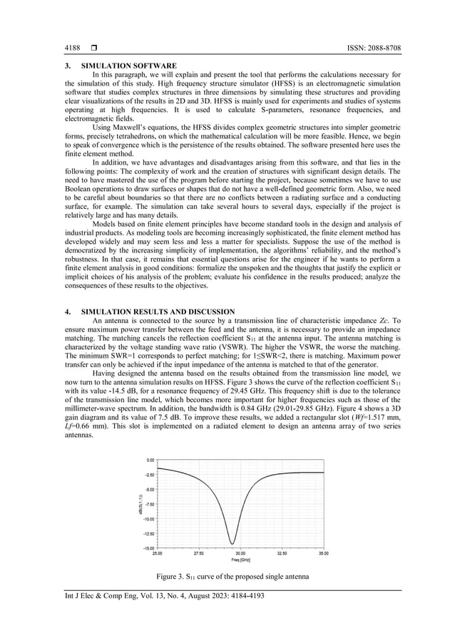 New microstrip patch antenna array design at 28 GHz millimeter-wave for fifth-generation ...