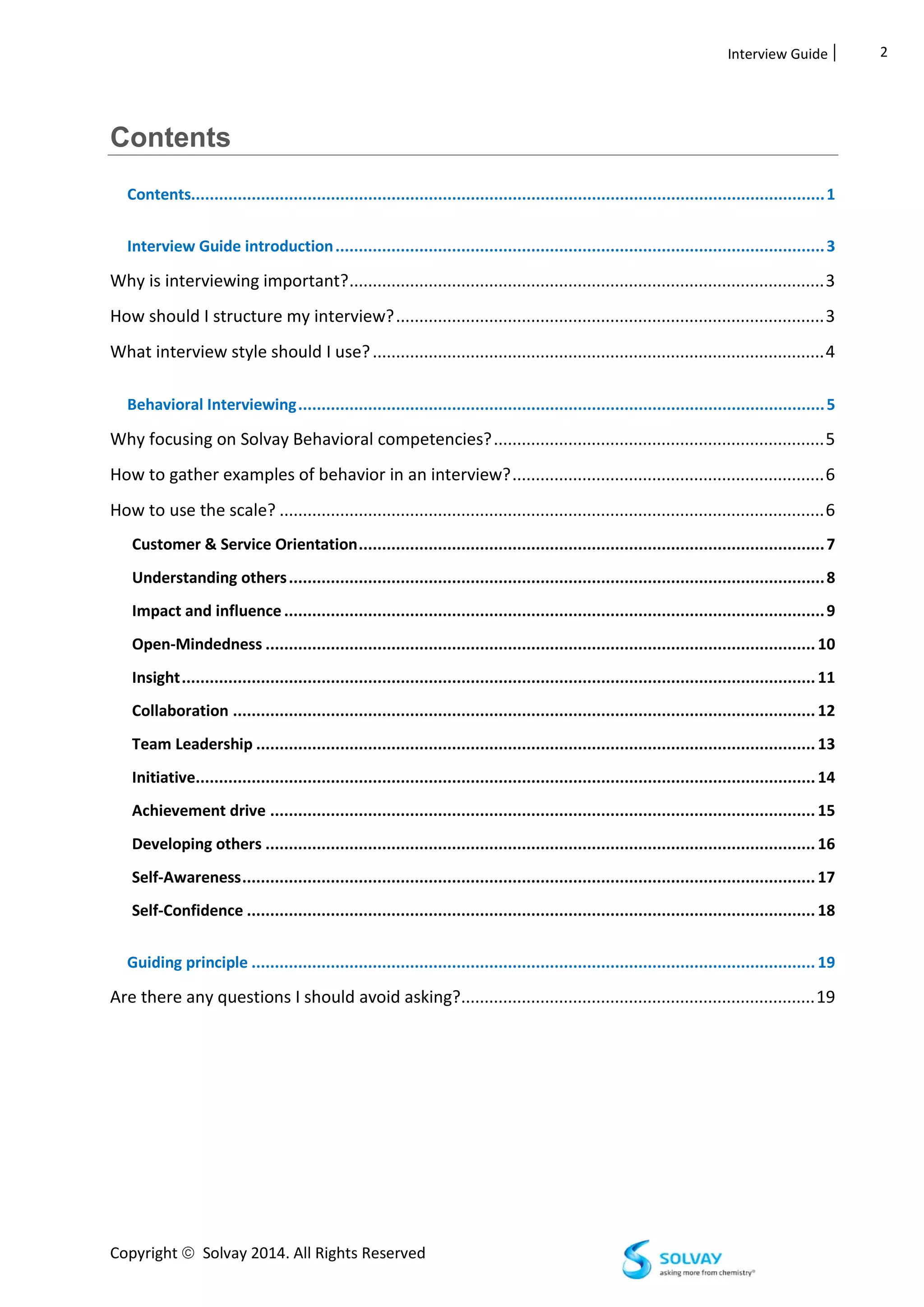 Behavioral_Competencies-Interview_Guide | PDF