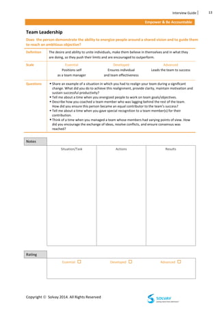 Behavioral_Competencies-Interview_Guide | PDF