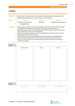 Behavioral_Competencies-Interview_Guide | PDF