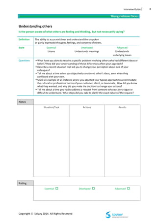 Behavioral_Competencies-Interview_Guide | PDF