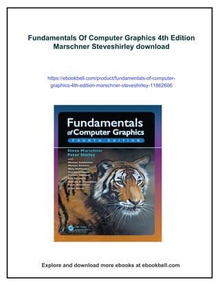 Fundamentals Of Computer Graphics 4th Edition Marschner Steveshirley | PDF