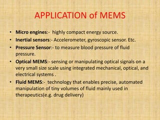 GROUP_18_MEMS_NEMS | PPTX | Chemistry | Science