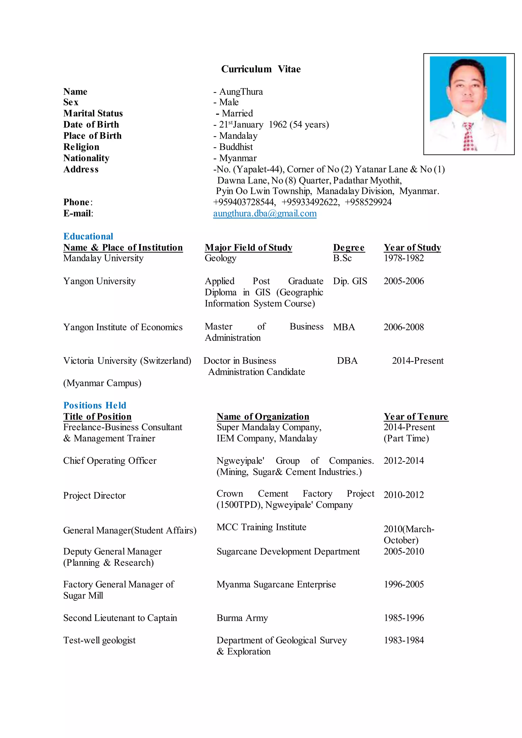 Curriculum Vitae | DOCX