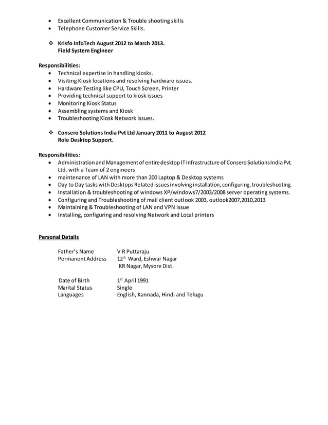 Chethan New Resume | PDF