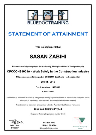 BLUEDOG_WHITECARD_TRAINING_SOA | PDF