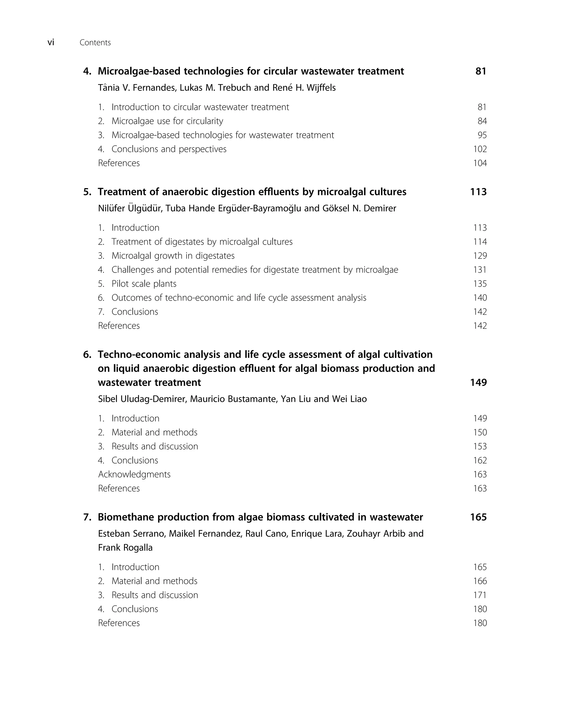 Integrated Wastewater Management and Valorization using Algal Cultures ...