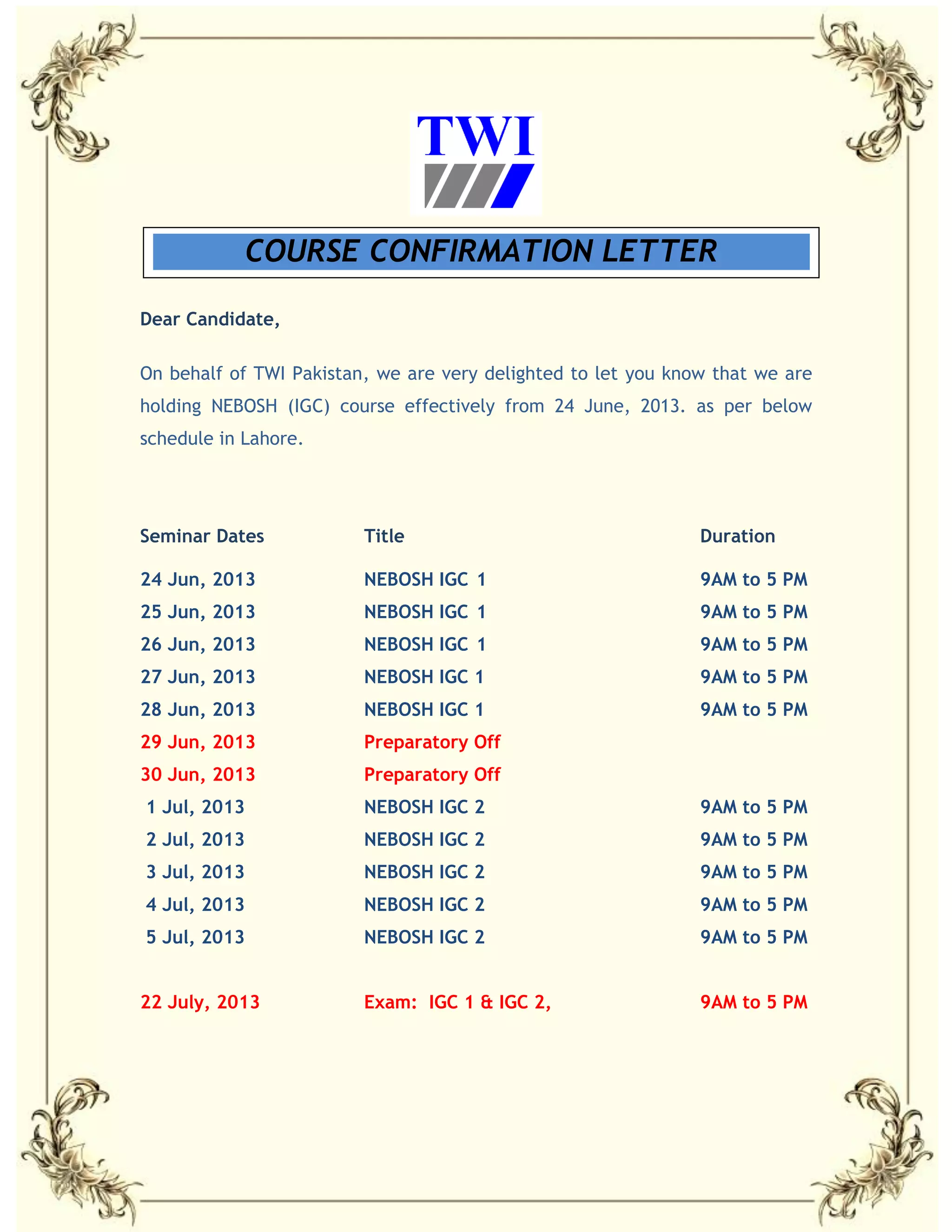 NEBOSH (IGC) ALL certificates final | PDF