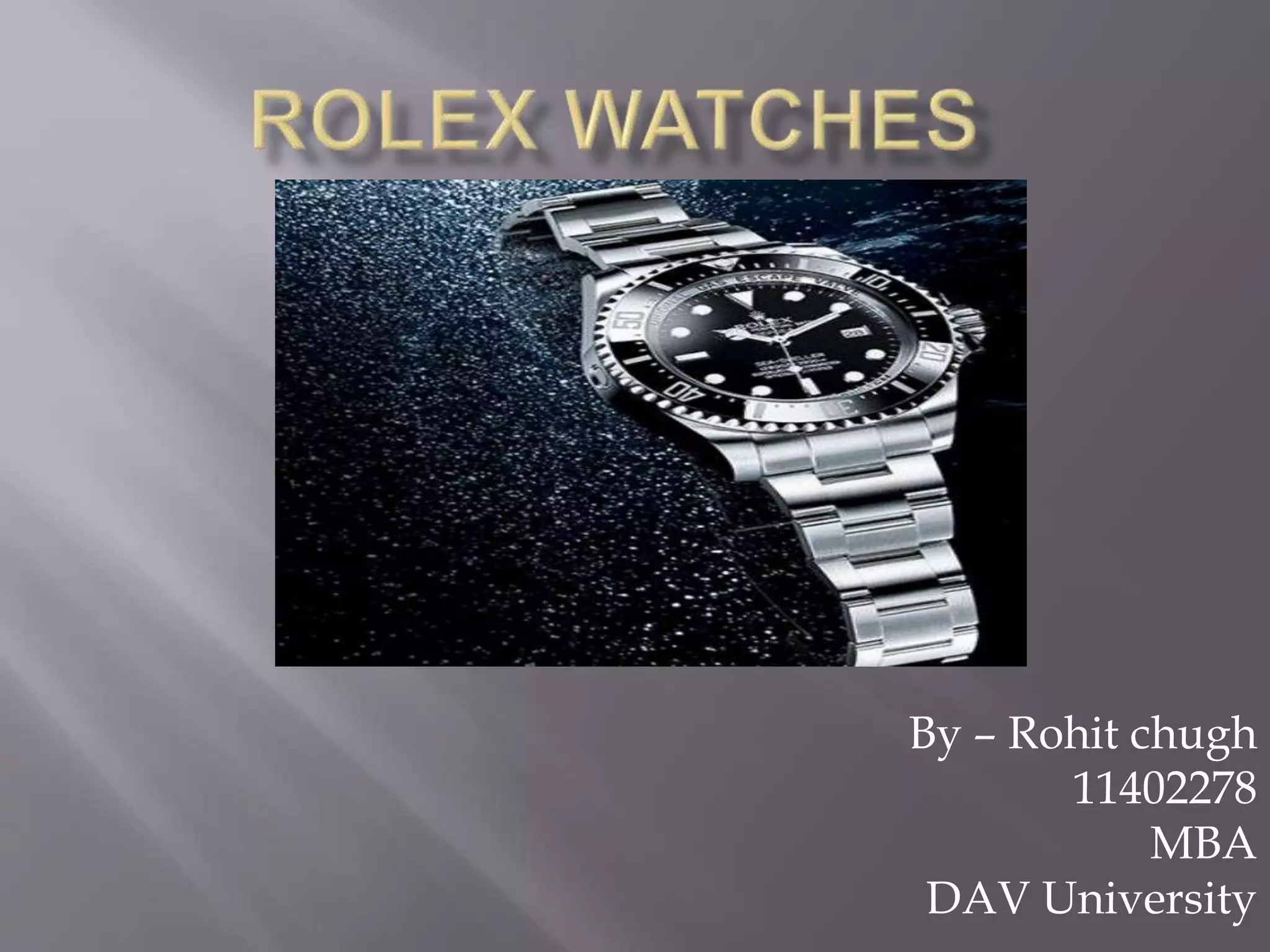 rolex ppt | PPT