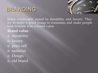 rolex ppt | PPTX