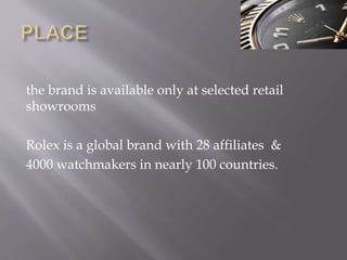 rolex ppt | PPTX